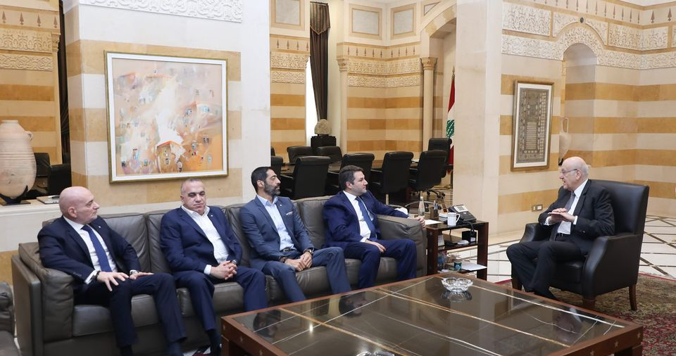 Mikati broaches national crisis with Kataeb delegation and MPs Jihad Al ...