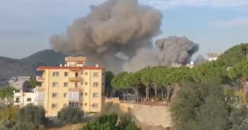 Israeli warplanes carry out air raid on Mahrouna in south Lebanon ...