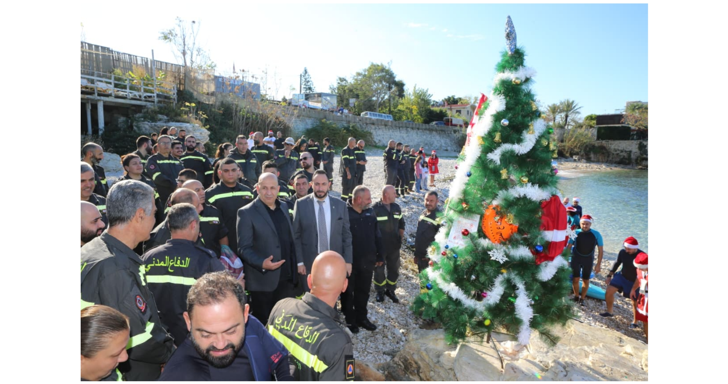 Christmas tree in a grotto 30 meters deep in sea, off Oqaibeh's coast ...