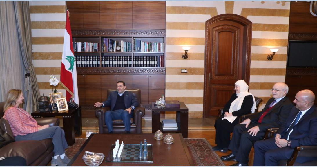 Hariri meets with U.S. Ambassador Lisa Johnson at Center House ...